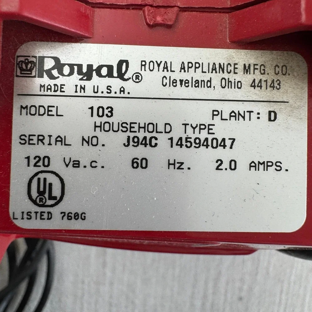 Dirt Devil | Other | Vintage Royal Dirt Devil Model 3 Hand Vac Red ...